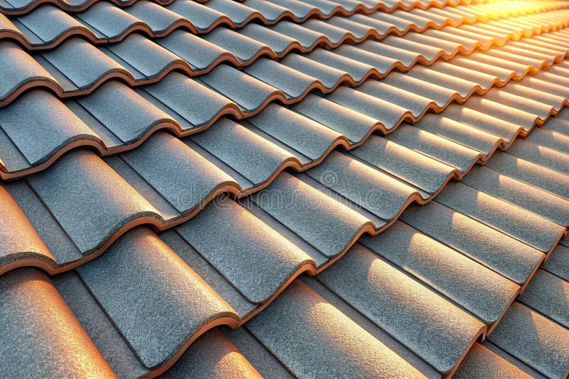 Detailed Isometric 3D Render of a Single Concrete Roof Tile a ...