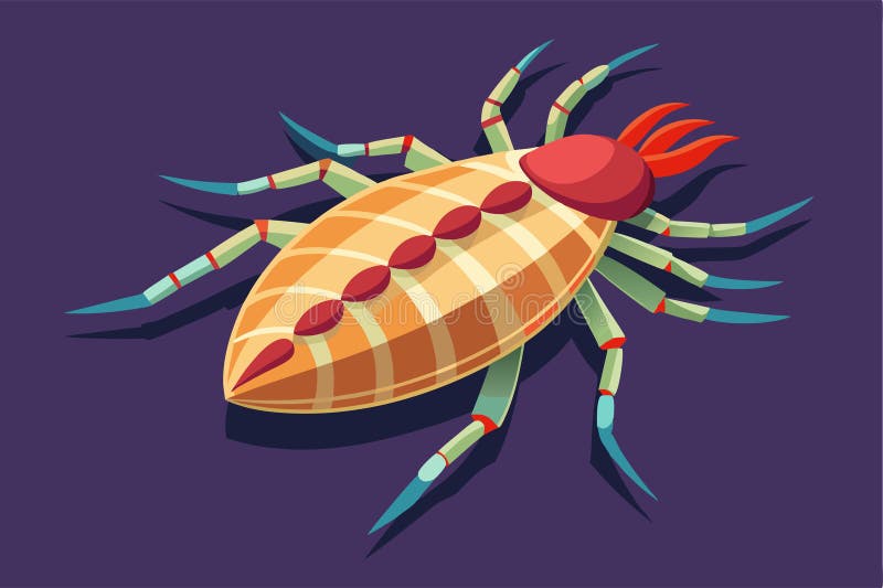 A Detailed Isometric Illustration Shows a Lice with Vibrant Colors and ...