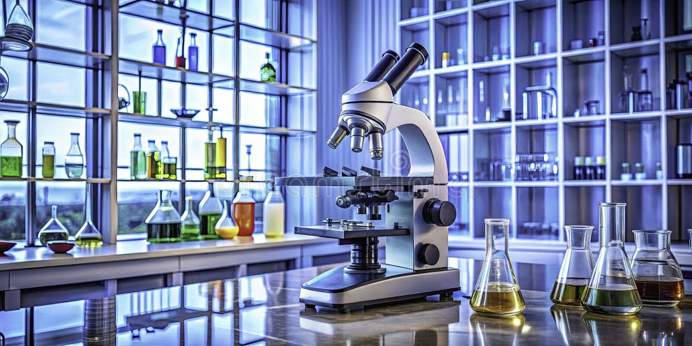 Detailed Laboratory Microscope Setup a Visual Guide To Scientific ...