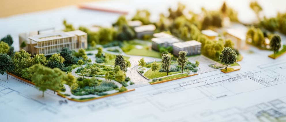 Detailed Landscape Architecture Plans Technical Drawings Prototype Flat ...