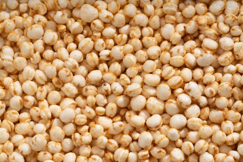 Large Close Up Shot of Puffed Quinoa Stock Image - Image of farming ...