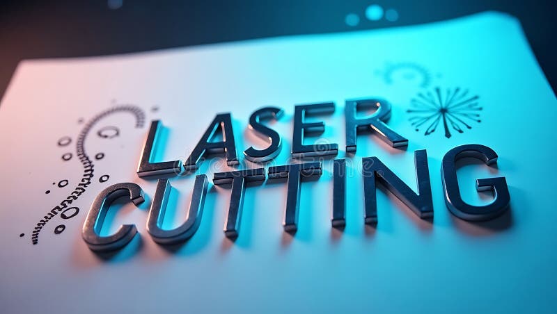 Detailed Laser Cutting Design with Precise Typography on a Contrasting ...
