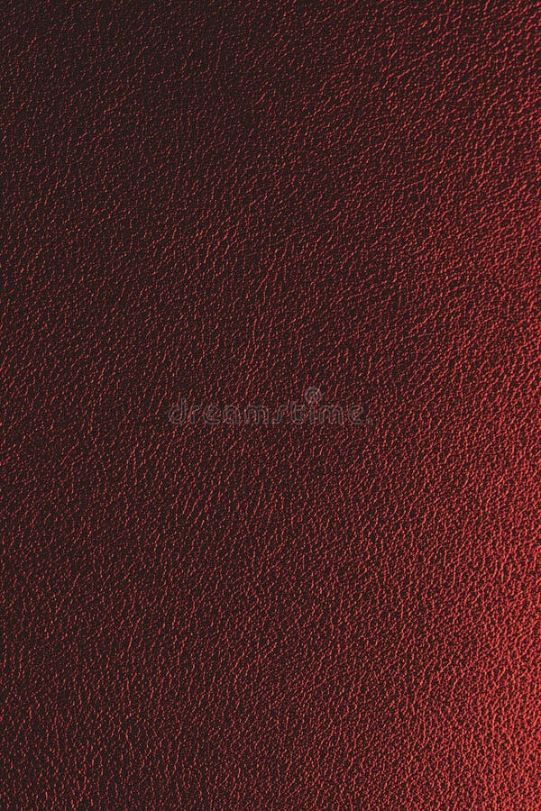Detailed Leather Texture Cast in Red Light Stock Photo - Image of empty ...