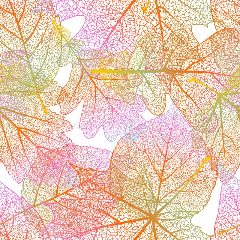 Detailed Leaves Seamless Background. EPS 10 Stock Vector - Illustration ...