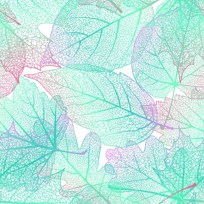 Detailed Leaves Seamless Background. EPS 10 Stock Vector - Illustration ...