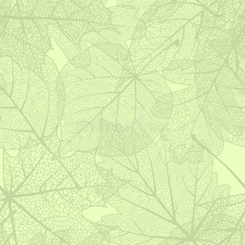 Detailed Leaves Seamless Background Stock Vector - Illustration of ...
