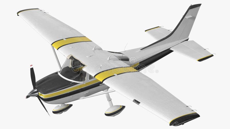 Detailed Light Aircraft with Elegant Design Features Stock Image ...