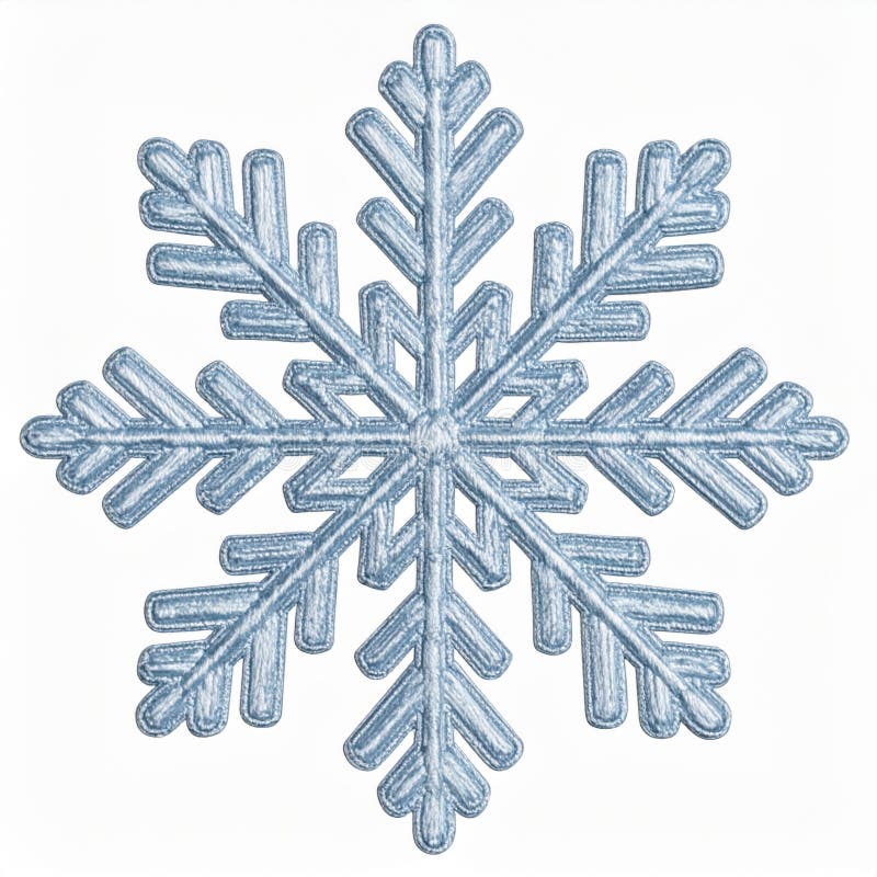 Detailed Light Blue Snowflake Winter Design Stock Illustration ...