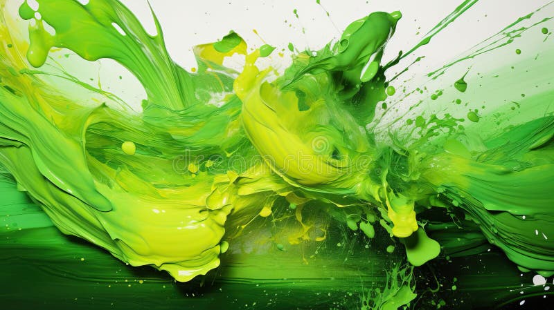 Detailed Lime and Olive Abstract Texture. Splashes of Green and Light ...