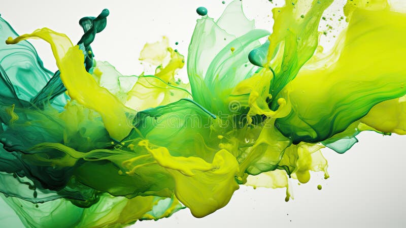 Detailed Lime and Olive Abstract Texture. Splashes of Green and Light ...