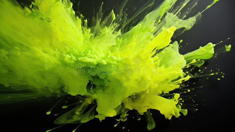 Detailed Lime and Olive Abstract Texture. Splashes of Green and Light ...