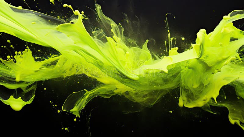Detailed Lime and Olive Abstract Texture. Splashes of Green and Light ...