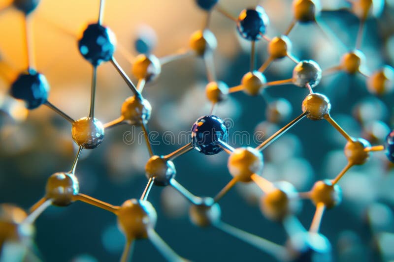 Visual Representation of Molecular Structure with Colorful Atoms and ...