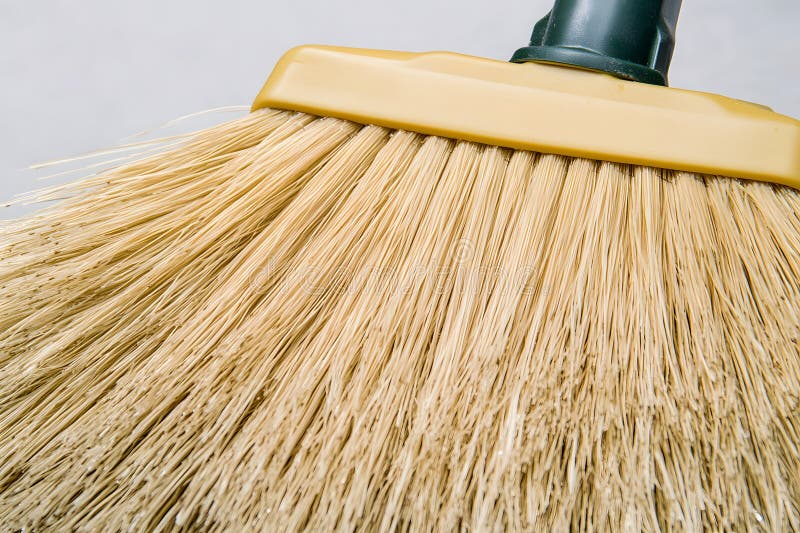 A Detailed Look at a Broom Showcasing Its Straw Bristles, Designed for ...