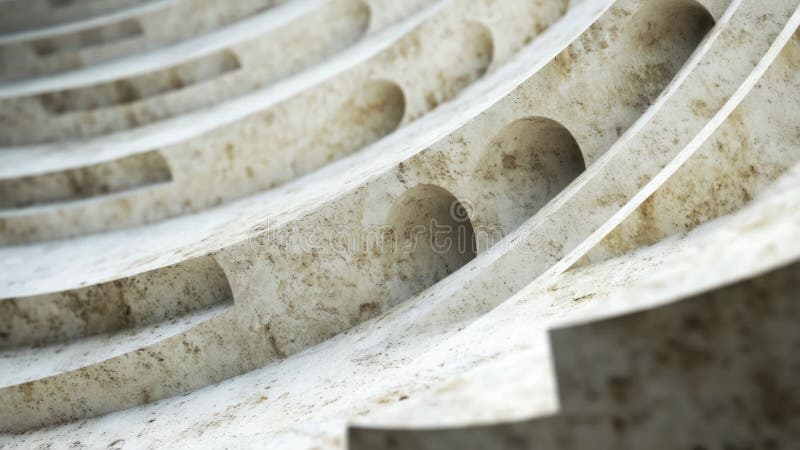 A Detailed Look at a Circular Structure S Features Stock Footage ...