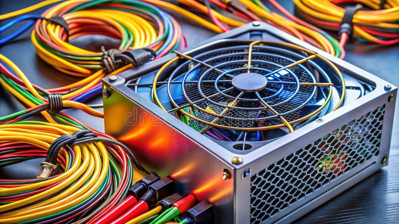 A Detailed Look at a Computer Power Supply Unit Exploring Components ...