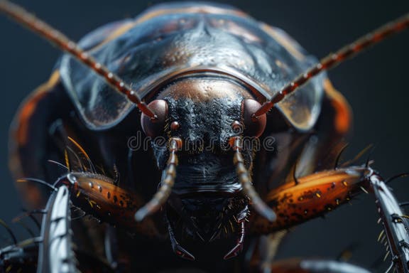 A Detailed Look at the Features of a Tiny Insect Stock Image - Image of ...