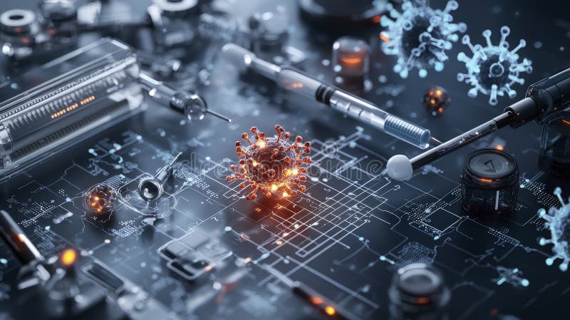 Exploring Gene Editing Technology Virus Manipulation Laboratory Digital ...