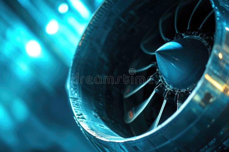 A Detailed Look at a Jet Engine S Internal Components and Machinery ...