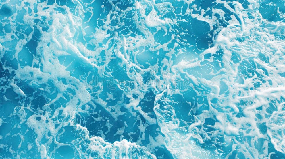 A Detailed Look at the Movement and Texture of Ocean Waves Stock Photo ...