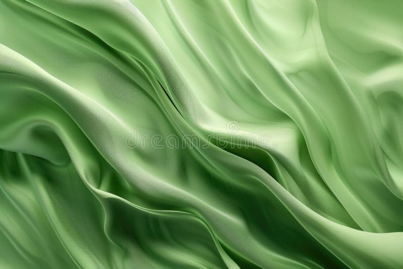A Detailed Look at a Piece of Green Fabric Stock Image - Image of stem ...