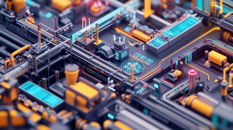 A Detailed Look at a Smart Factory Environment Featuring Interconnected ...