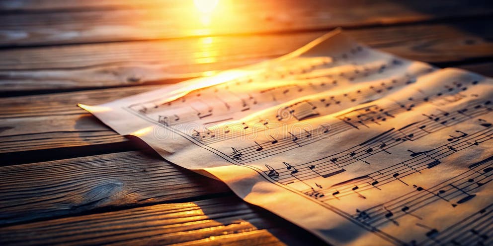 A Detailed Look at a Song Sheet Exploring Musical Notation Lyrics and ...