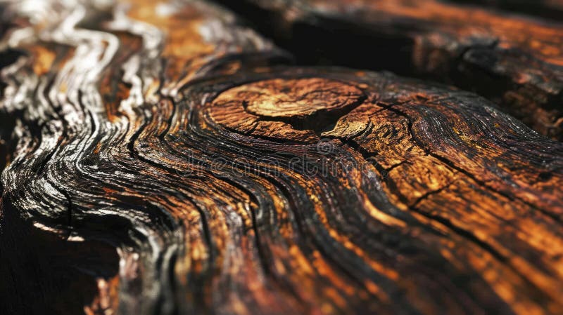 Close-Up View of Tree Trunk with Bark Texture Stock Illustration ...