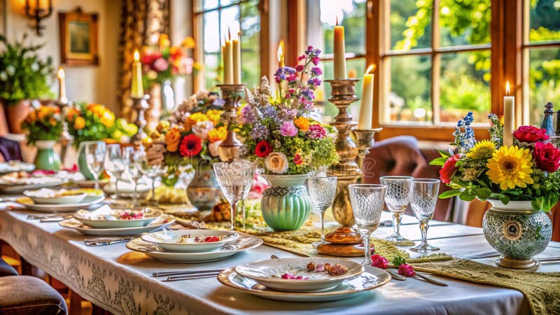 A Detailed Look at a Traditional German Festive Table Setting ...