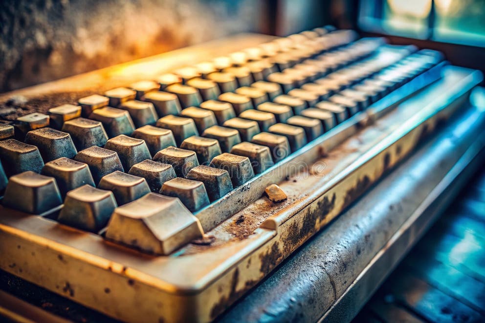 A Detailed Look at a Vintage Computer Keyboard a CloseUp Documentary ...