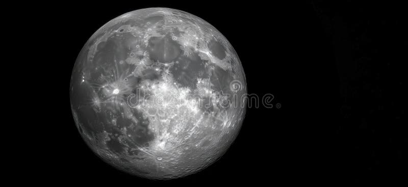 High Resolution Detailed Moon Surface Cratered Lunar Landscape Stock ...