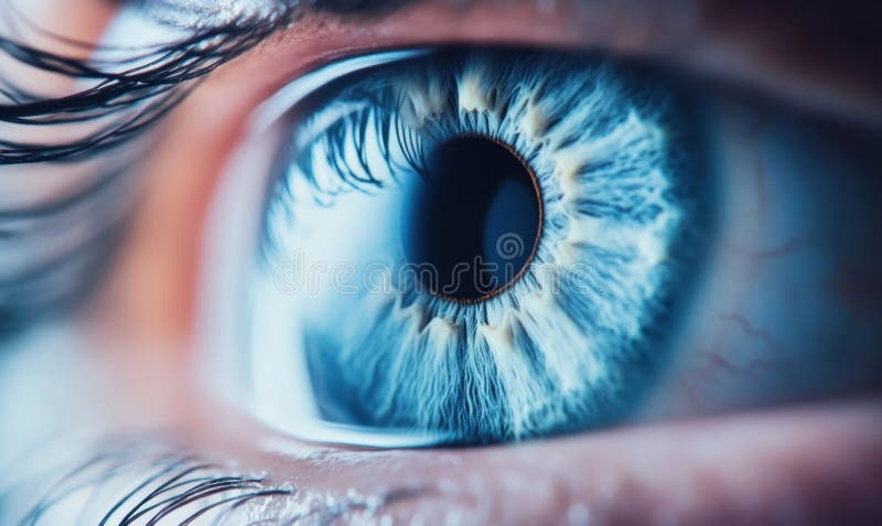 Detailed Macro Closeup of Human Eye with Intricate Iris Patterns Stock ...