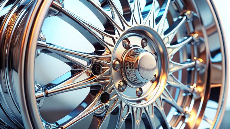 Detailed Macro Photography of a Single Wheel Spoke a CloseUp Study of ...