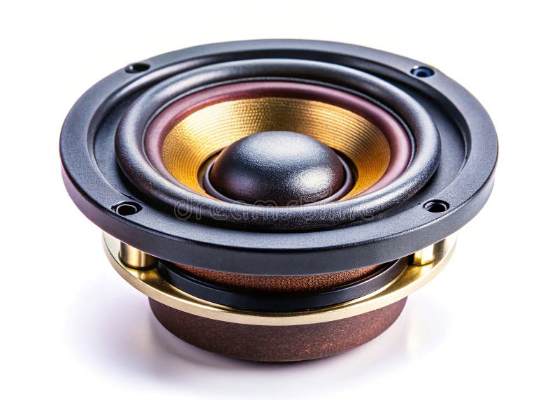 Detailed Macro Photography of a Tiny White Speaker Exploring Audio ...