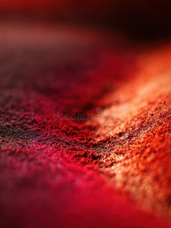 Detailed Macro Shot Captures the Rich, Textured Surface of Red Sindoor ...