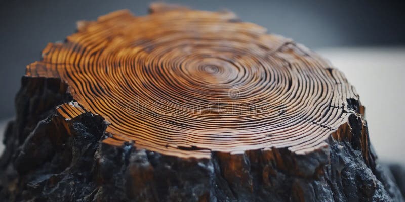 Detailed Macro Shot of Tree Stump Cross Section High Quality Image ...