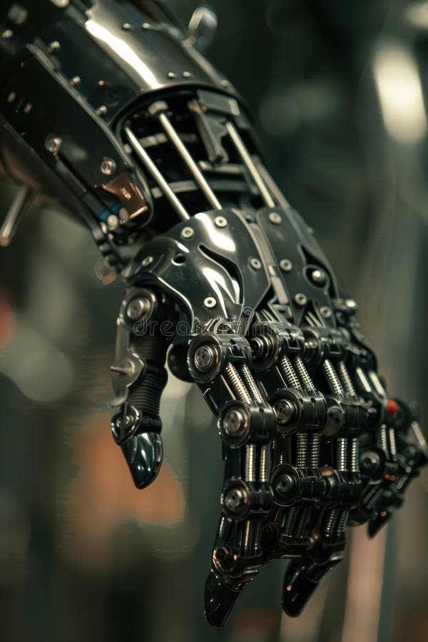 Precision Robotics in Modern Manufacturing: Macro Shot of Intricate ...