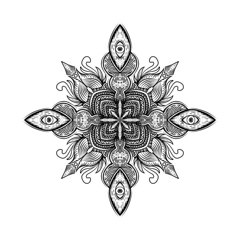 Detailed Mandala Design stock vector. Illustration of asia - 21549634