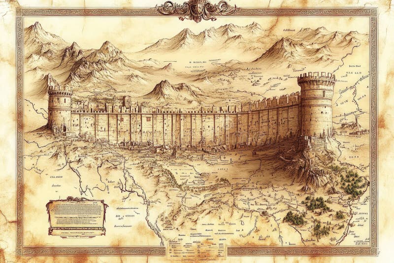 Detailed Map Asia Minor Historical Educational Geographical Theme Stock ...