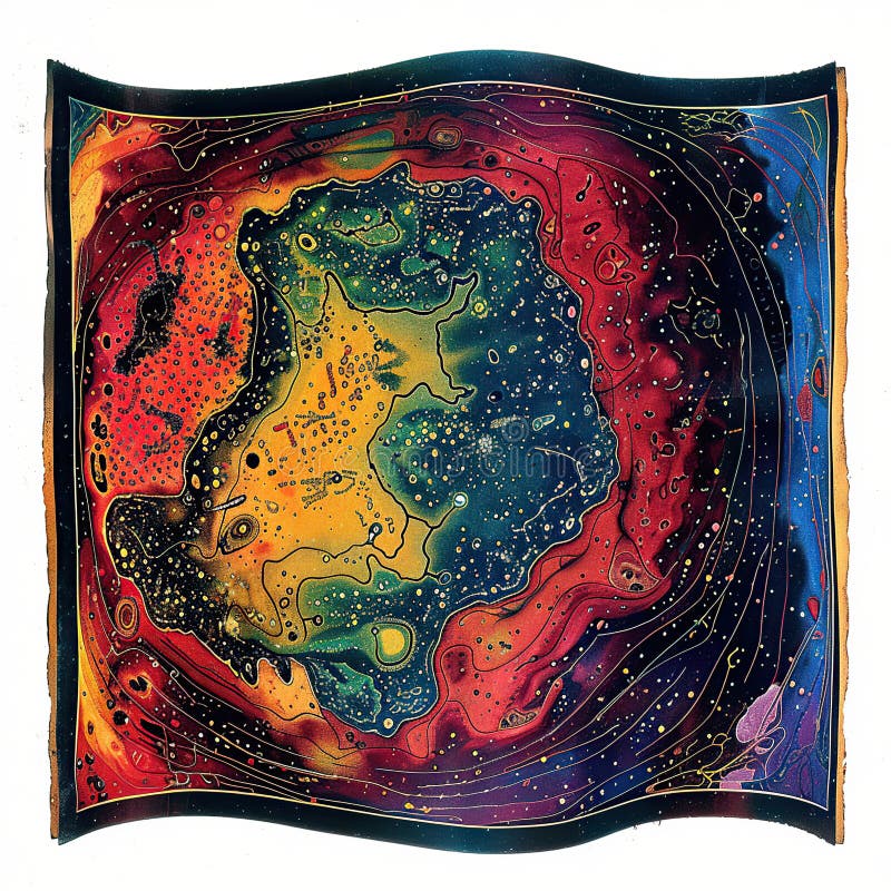 Detailed Map of the Cosmic Microwave Background Radiation Stock ...