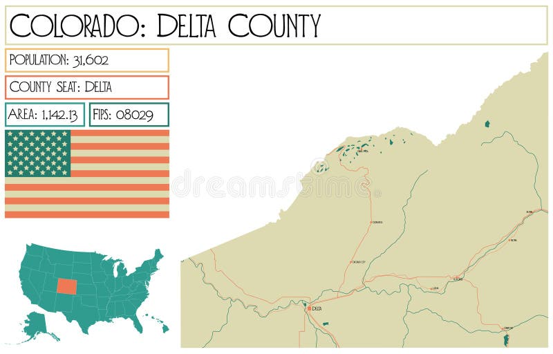 Delta County Colorado Map
