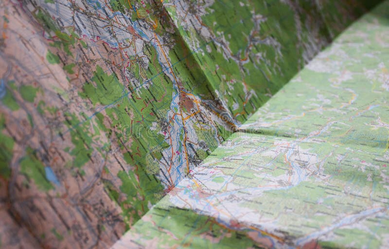 Unfolded Road Map Stock Photos - Free & Royalty-Free Stock Photos from ...