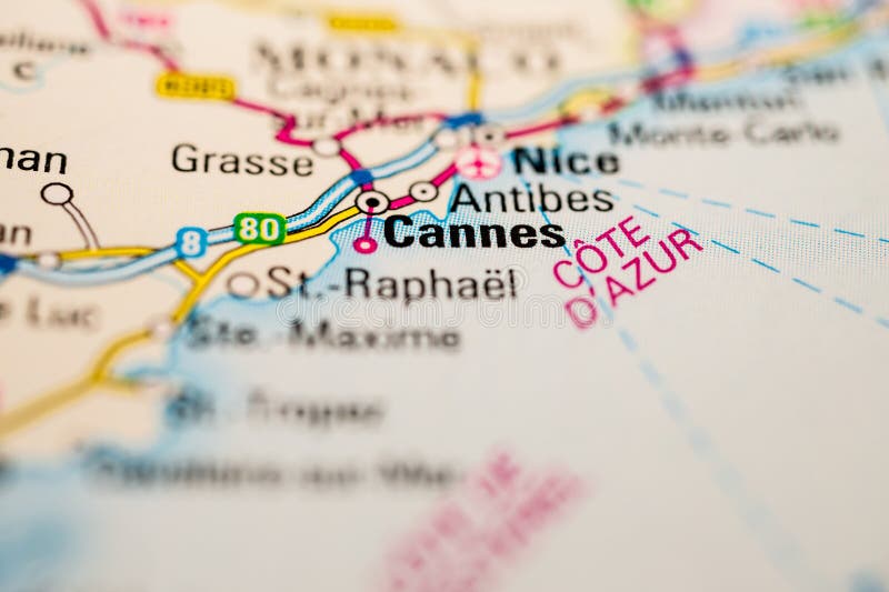 Provence France Map Towns Villages Stock Photos - Free & Royalty-Free ...