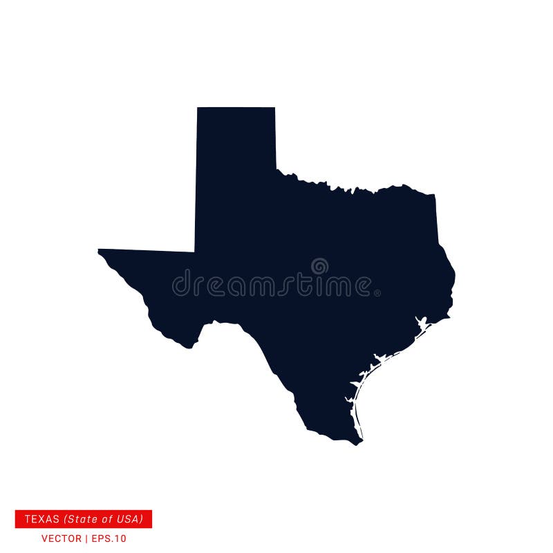 Map of Texas Vector Design Template Stock Vector - Illustration of ...