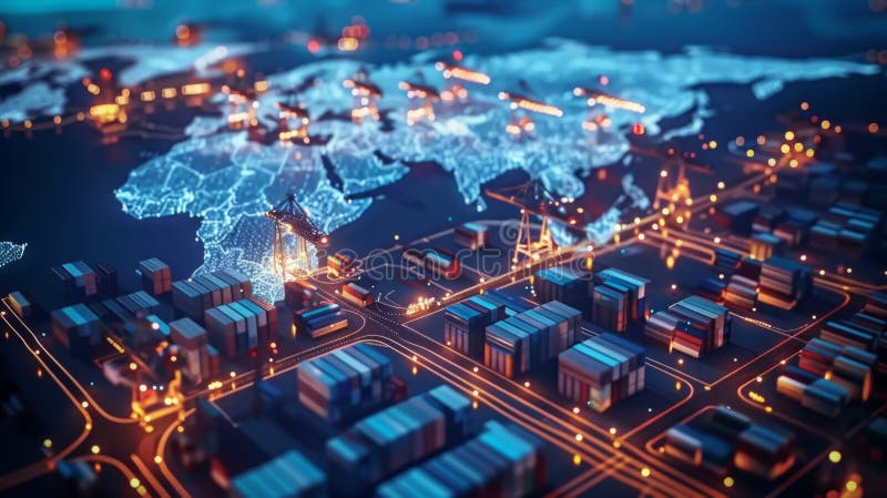 World Map with Numerous Buildings Stock Photo - Image of residential ...