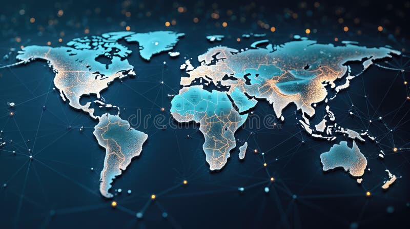 A Detailed Map of the World Showcases Various Continents Highlighted by ...