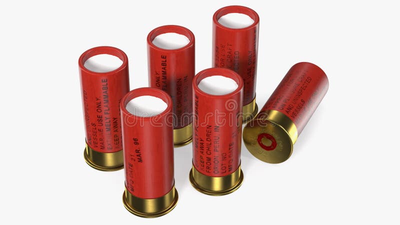 Detailed Marine Flare Shells with Brass Base Stock Photo - Image of ...