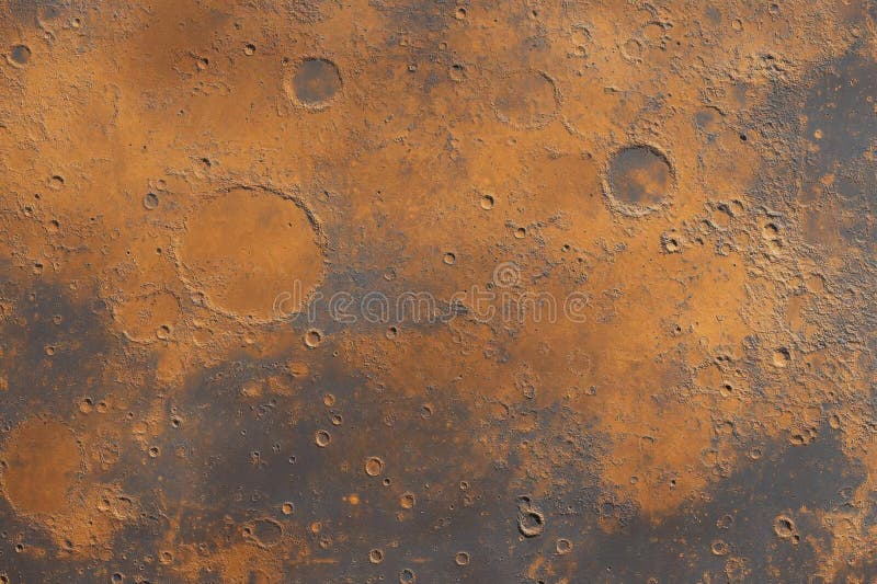 Detailed Mars Texture Map with Craters and Valleys Stock Illustration ...