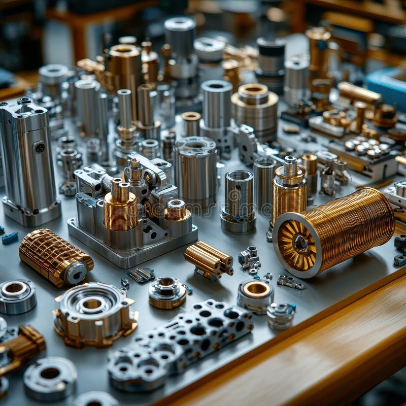 Detailed Mechanical Components Gold Silver Textures Stock Photos - Free ...