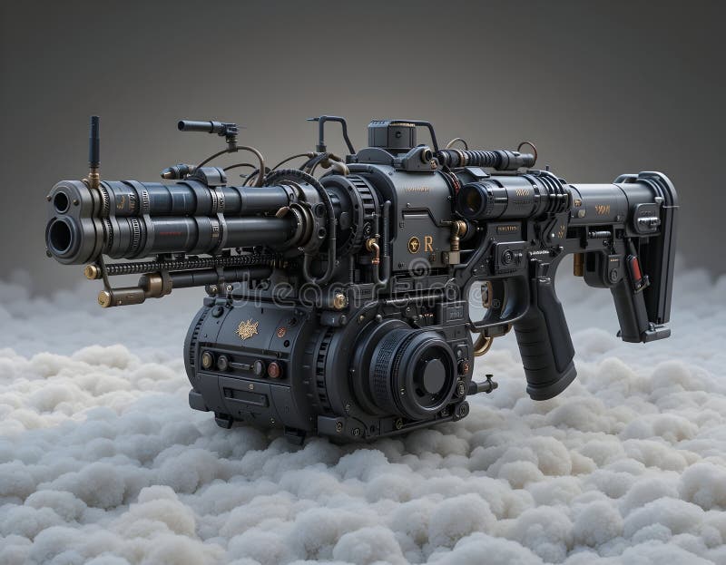 Detailed Mechanical Device with Intricate Piping and Components Stock ...